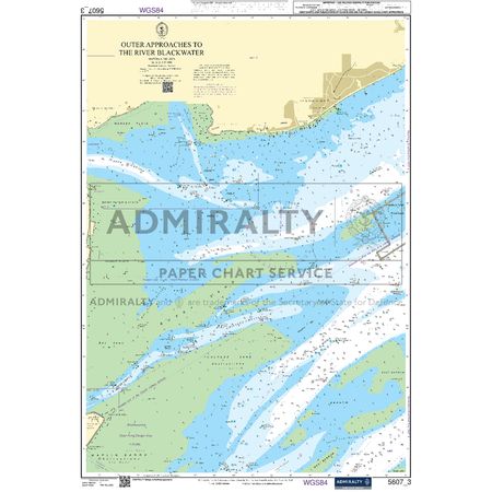 Admiralty 5607_3 Small Craft Chart - Outer Approaches to the River ...