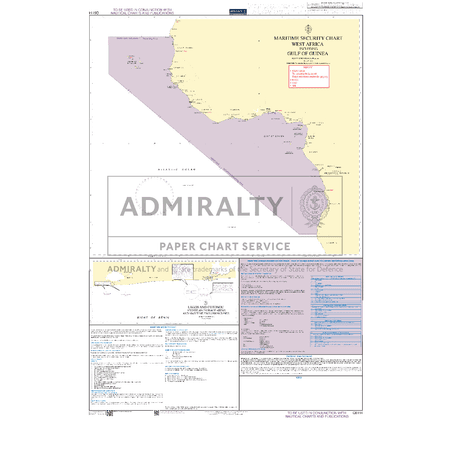Q6114 Maritime Security Chart West Africa including Gulf of Guinea only ...