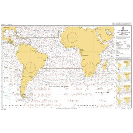 Admiralty 5125(1) Routeing Chart - South Atlantic Ocean - January only ...