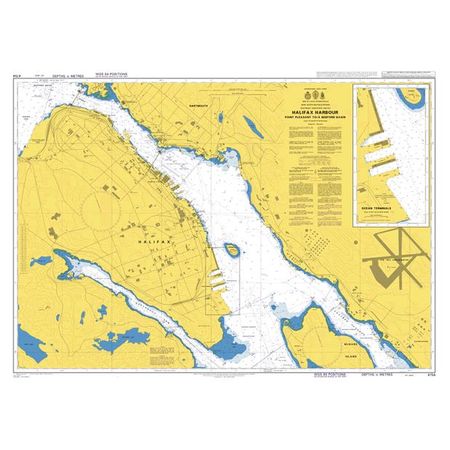 4754 Halifax Harbour, Point Pleasant to Bedford Basin Admiralty Chart ...