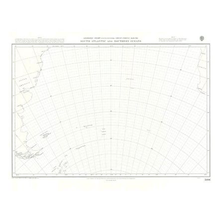 5096 South Atlantic and Southern Ocean Gnomonic Admiralty Chart only £19.40