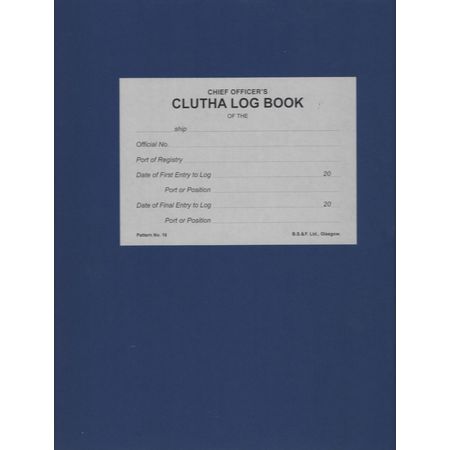 Clutha Logbook No 16 Chief Captain ( 6 mths) only £39.99