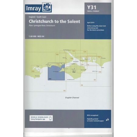 Imray Chart Y31: Christchurch to the Solent from £17.95