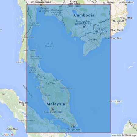 2414 Singapore To Song Sai Gon And The Gulf Of Thailand Admiralty Chart