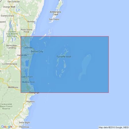 959 Colson Point to Belize City including Lighthouse Reef and Turneffe ...