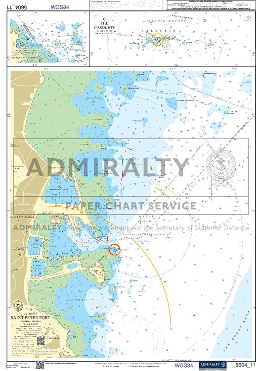 Admiralty 5604_11 Small Craft Chart - Saint Peter Port (The Channel ...
