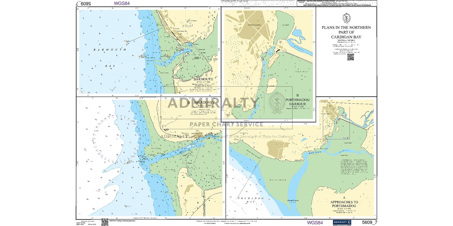 Admiralty 5609_7 Small Craft Chart - Plans in the Northern Part of ...