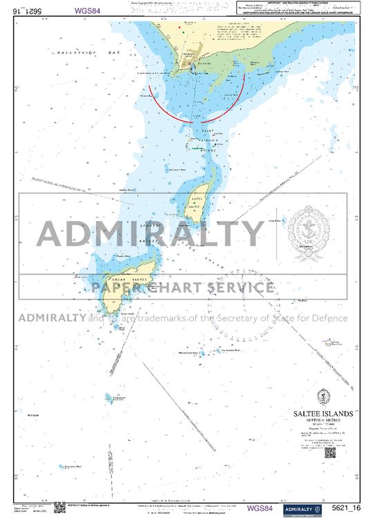 Admiralty 5621_16 Small Craft Chart - Saltee Islands (East Coast ...