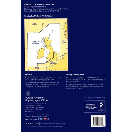 NP201B-26 Tide Tables: United Kingdom and Ireland (2026) only £48.40